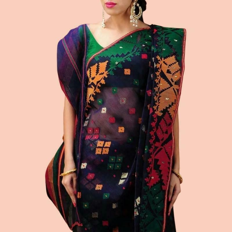 Muslin Jamdani Saree a Timeless Elite fashion in 2024